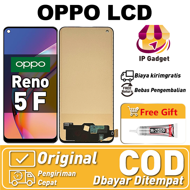 Jual LCD OPPO Reno 5F Original fullset ori asli Layar hp touchscreen ...