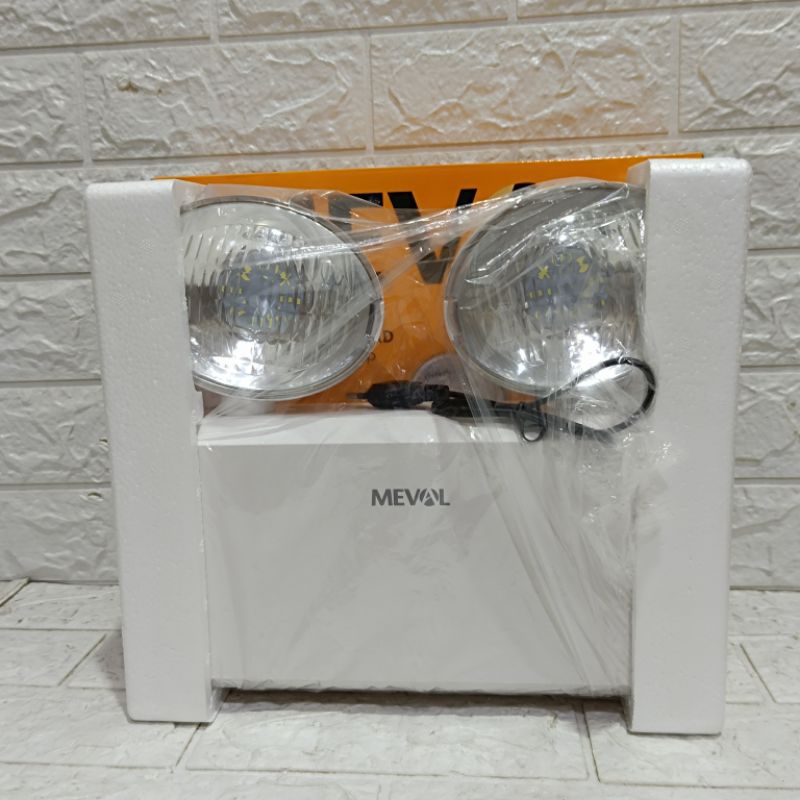Jual MEVAL MP02-03A LAMPU EMERGENCY TWIN HEAD COMPACT EMERGENCY LAMP ...