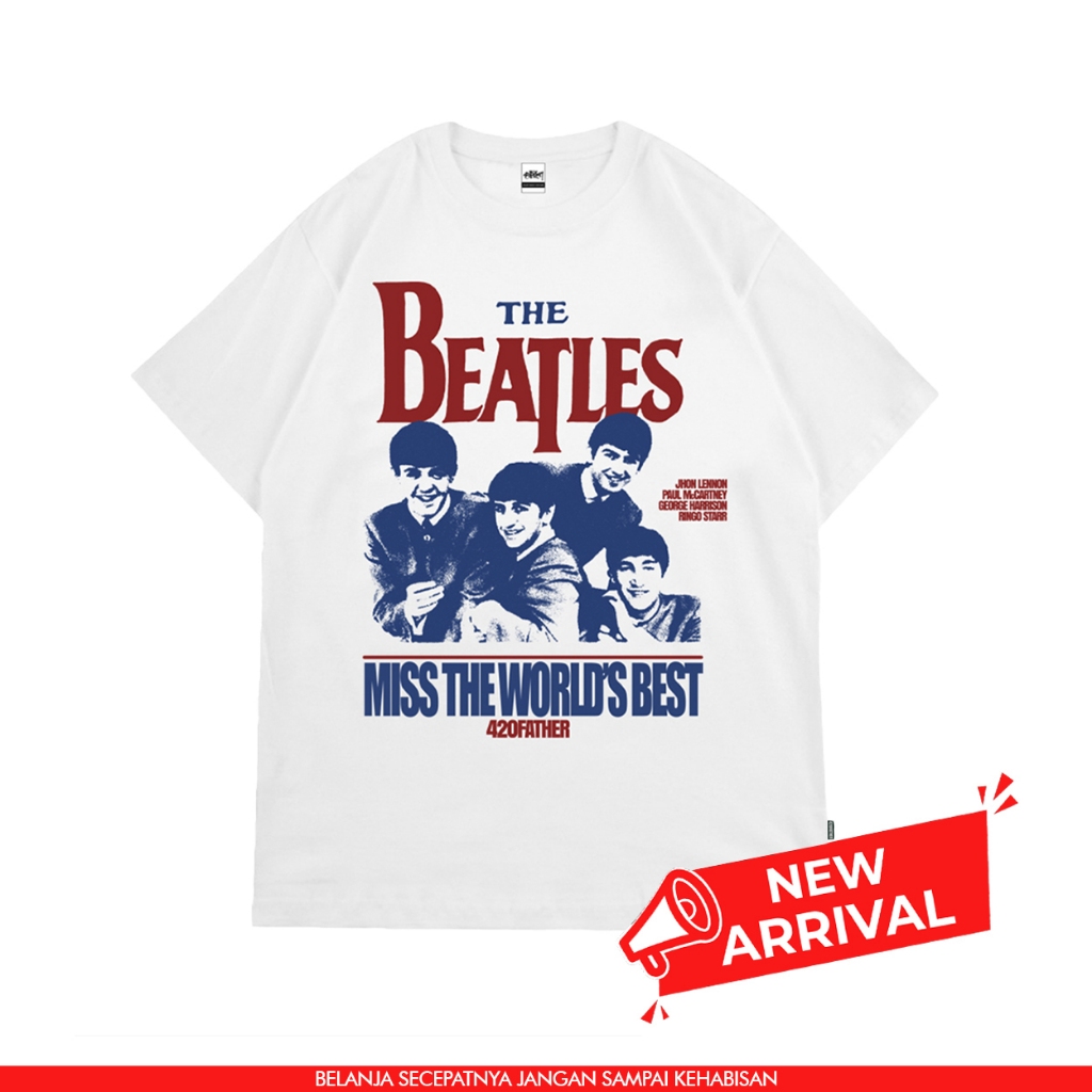 Jual Otsky X 420Father Kaos Pria The Beatles White X BL7041WL Cotton ...