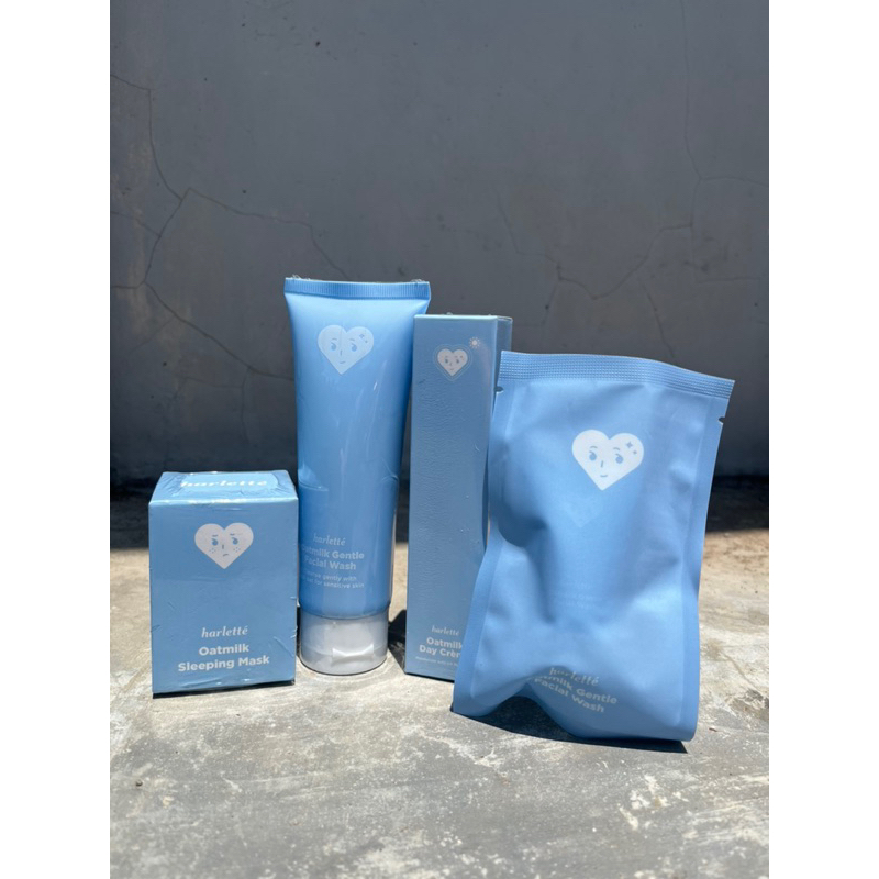 Jual (SALE) Harlette Oatmilk Bundle 4pcs Untuk Kulit Oily, Kombinasi ...