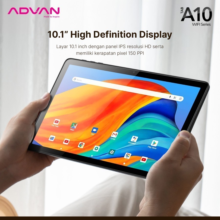 Jual Advan Tab A10 Wifi 4/64 IPS 10.1" inch 5000mAh Garansi Resmi ...