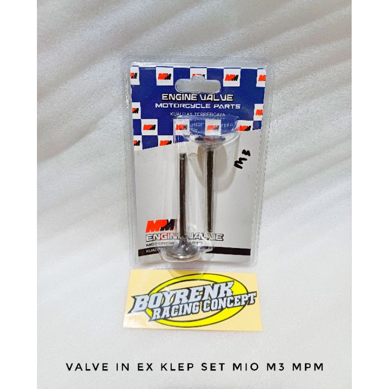 Jual KLEP SET VALVE SET IN EX MIO M3 MIO 125 2PH MPM-BOYRENK | Shopee ...