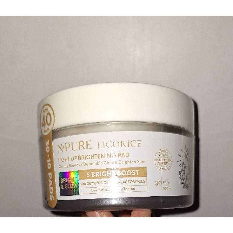 Jual Brightening Exfoliating Pad Licorice Light Up | Shopee Indonesia