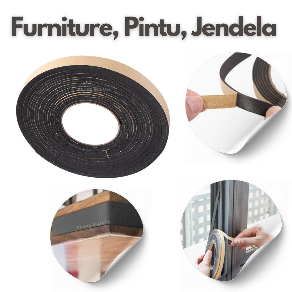 Jual Busa Peredam Pintu Jendela Isolasi Perekat Tape Selotip Lis Strip ...