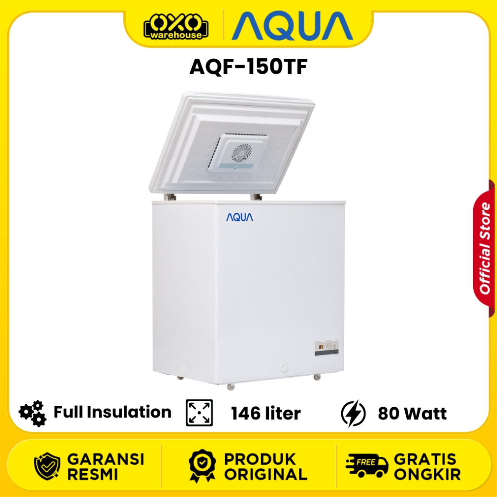Jual AQUA Chest Freezer AQF 150TF 146 Liter Super Fast Freezing Lemari ...