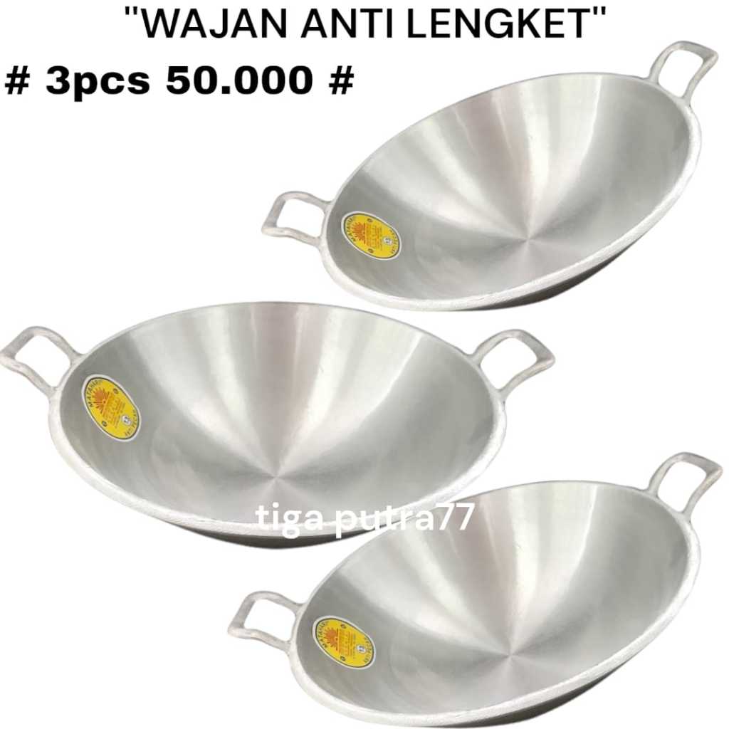 Jual 3PCS SUPER wajan penggorengan kuali no14 merk super kuwali cekung ...