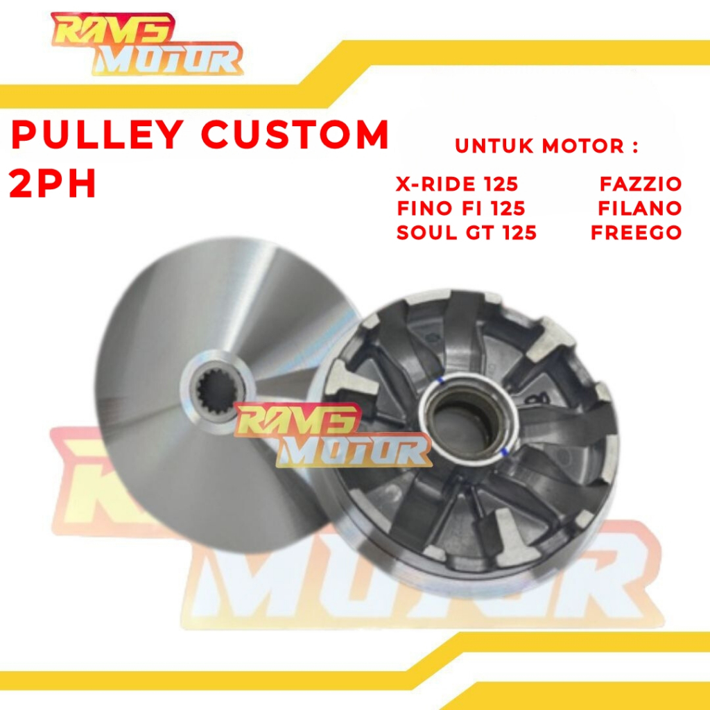 Jual Pulley Pully Custom Soul GT 125 Fino 125 Xride 125 Freego Grand ...