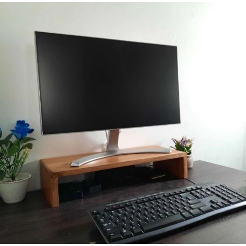 Jual Wooden Stand Monitor Computer / Meja Monitor Kayu / Stand Monitor ...
