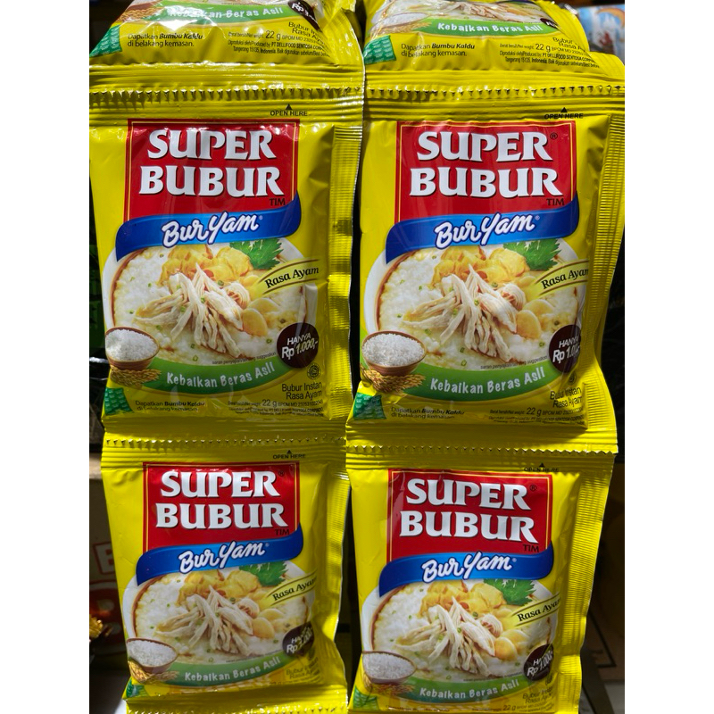 Jual SUPER BUBUR BURYAM 1000 RENCENG ( ISI 10 SACHET ) | Shopee Indonesia