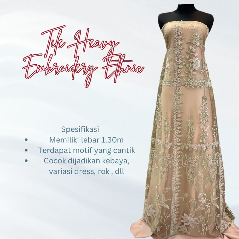 Jual TILE BORDIR ETHNIC ( Tebal dan rapat ) / HARGA PER 0,5 METER ...