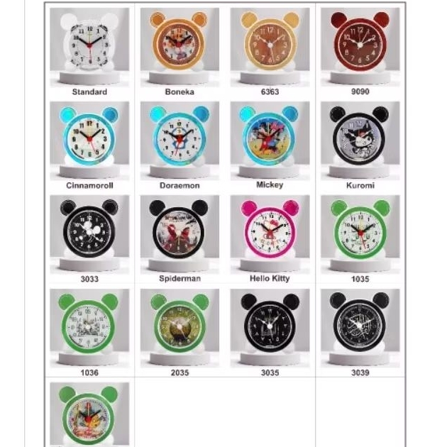 Jual Jam Beker Meja Lucu Kecil Transparan Jam weker Jam Alarm Murah ...