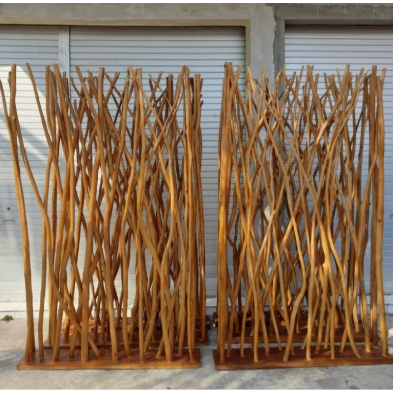 Jual Sketsel Ruangan / Partisi Ruangan Dekorasi Ranting Kayu Jati ...