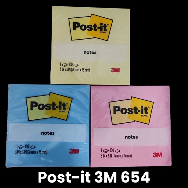 Jual BOOM Post it Notes 3M 654 | Shopee Indonesia