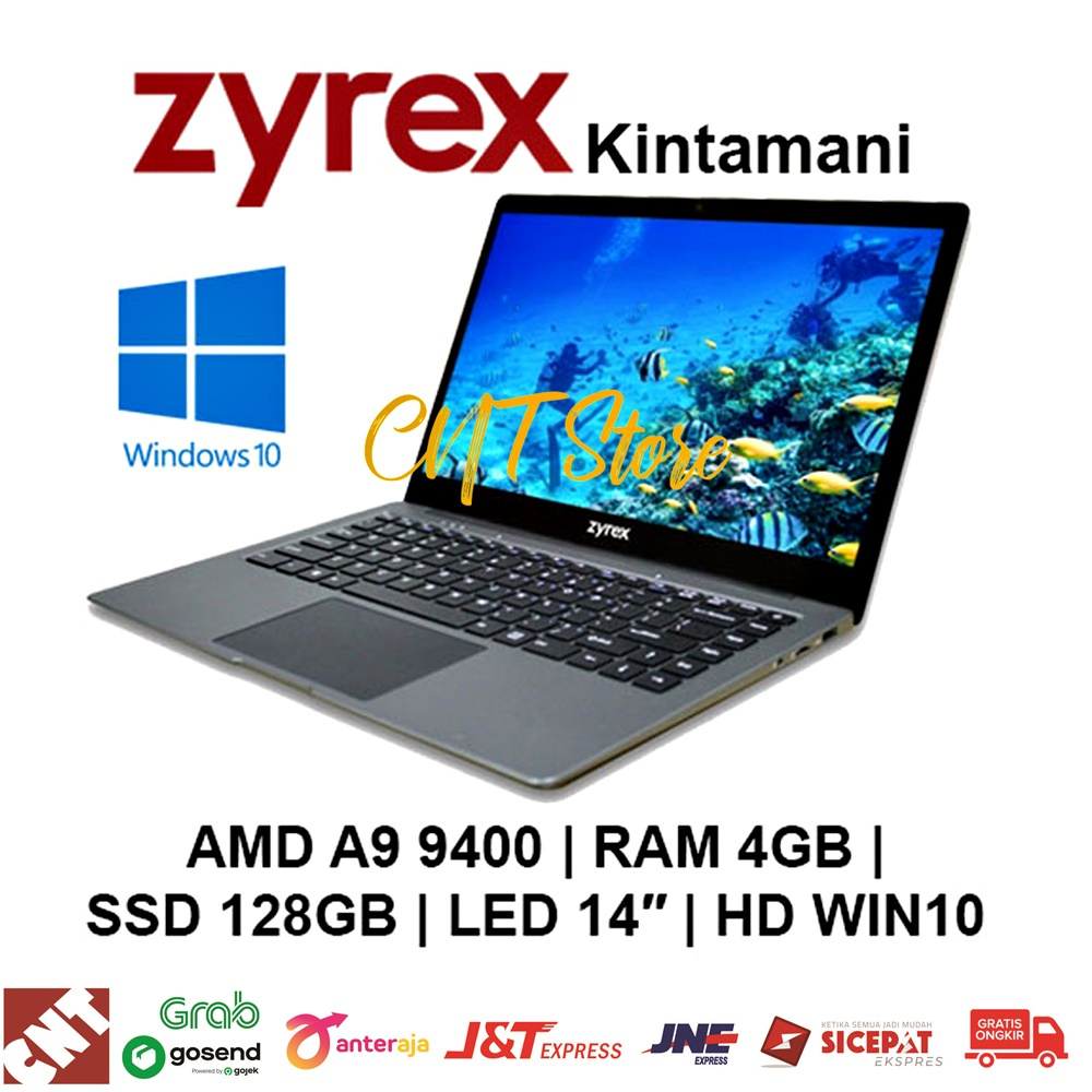Jual Laptop Zyrex Kintamani AMD A9 9400 4GB 128SSD LED 14″ HD WIN10 ...