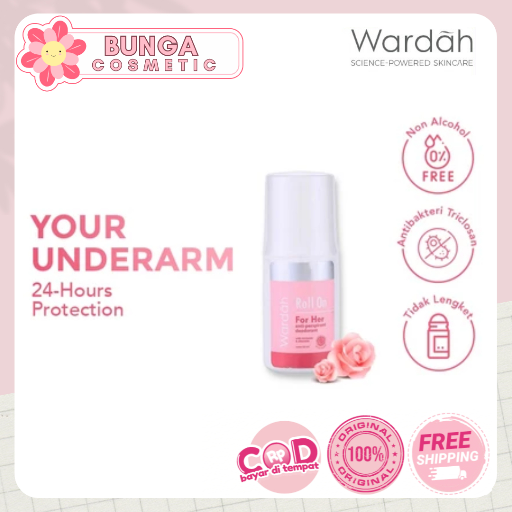 Jual Wardah Roll On For Her 60 ml | Shopee Indonesia