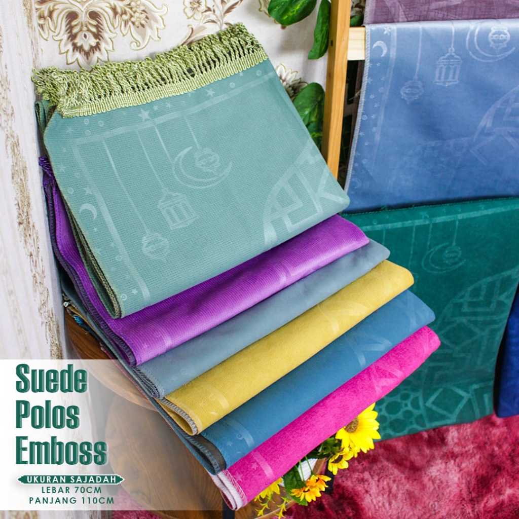 Jual ISI (10 PCS) SAJADAH Suede Halus High Quality warna soft 70 x 110 ...