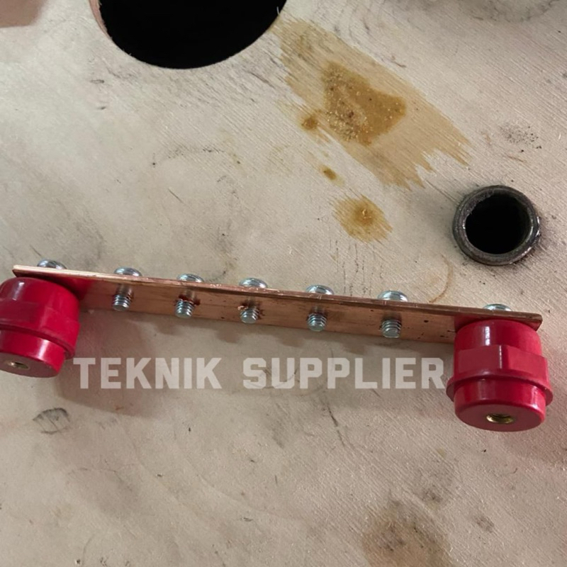 Jual busbar tembaga 4mm x 20mm x 150mm komplit sesuai gambar / busbar ...
