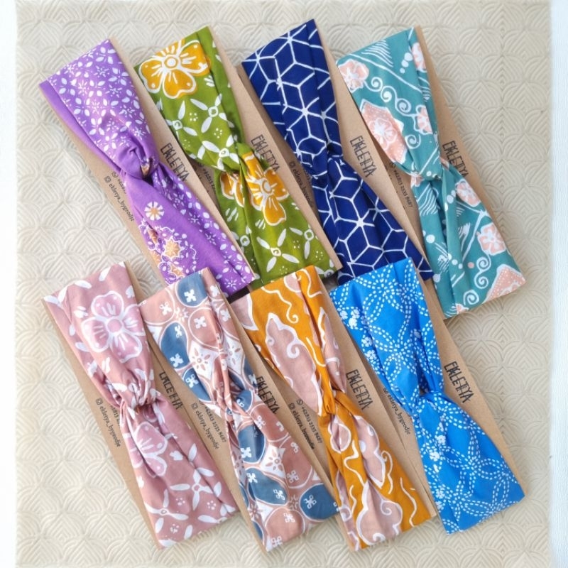 Jual Bandana batik / bando hairband headband batik cap | Shopee Indonesia