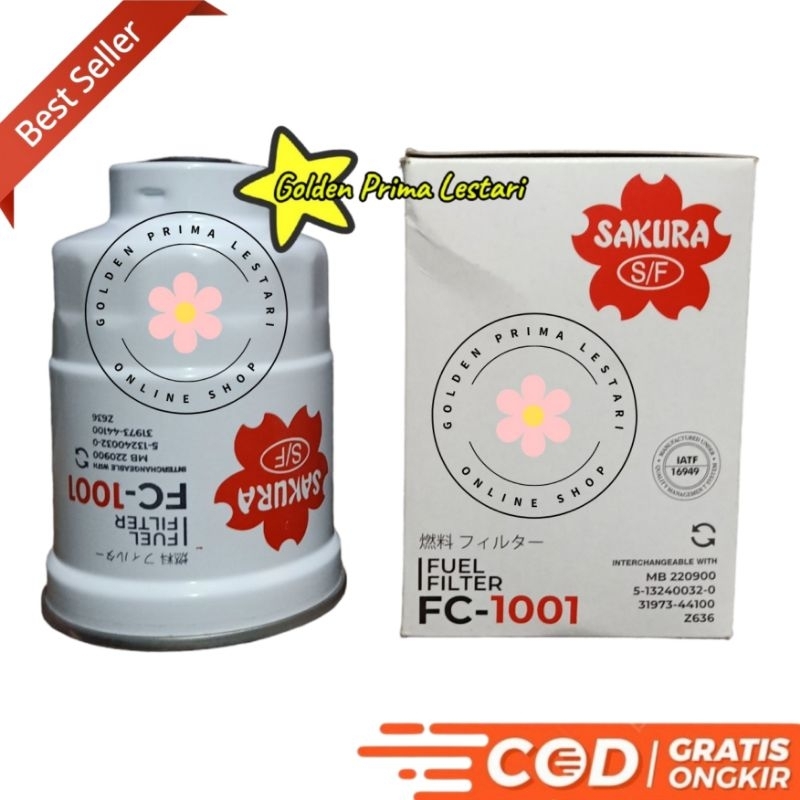 Jual Filter Solar L300 Diesel Kuda Travello Fuel Filter FC-1001 Sakura ...