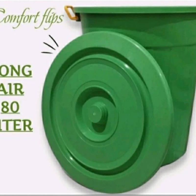 Jual Ember Plastik hijau ijo Tong Air 80 Liter Tutup Besar 80L MURAH - PM | Shopee Indonesia