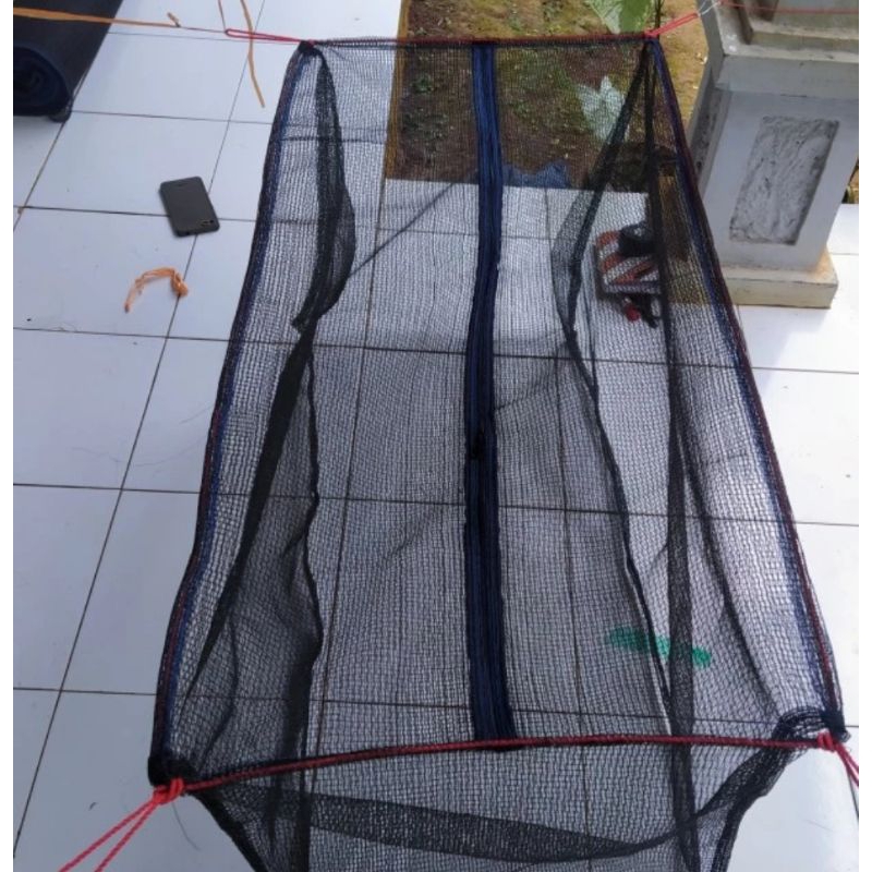 Jual KAERAMBA IKAN/HAPA/JARING IKAN/JARING APUNG/alat sortir bibit ikan ...
