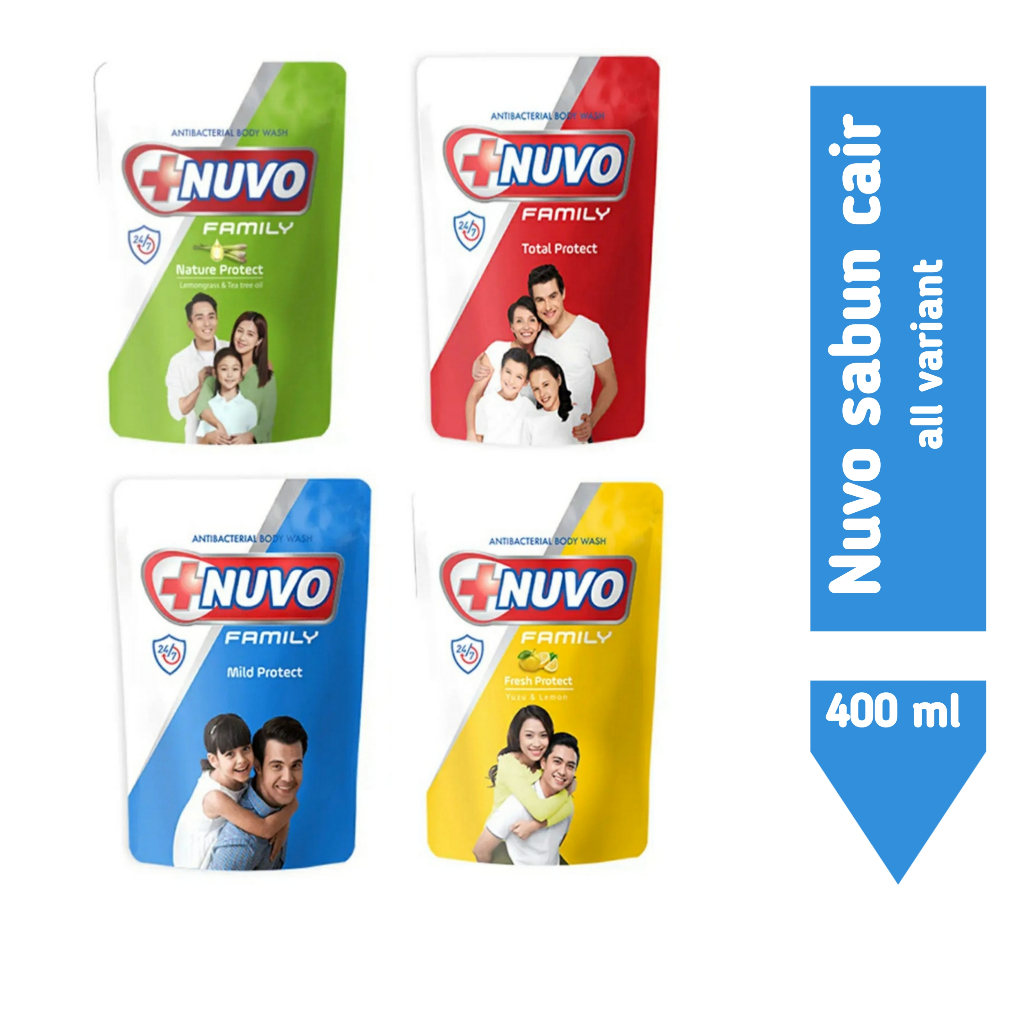 Jual Nuvo bodywash sabun cair 400 ml semua varian | Shopee Indonesia