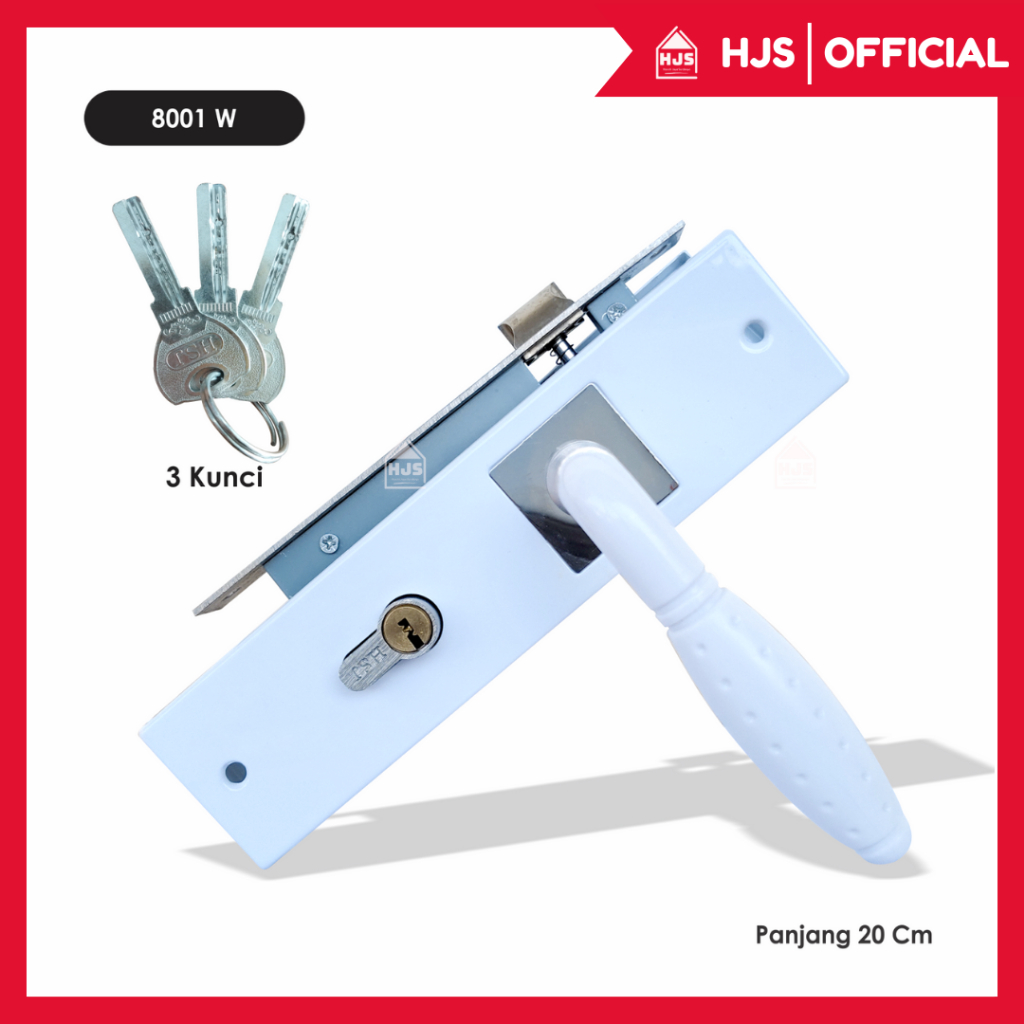 Jual Handle set Pintu Tanggung PUTIH HITAM / Medium 20cm handle pintu ...