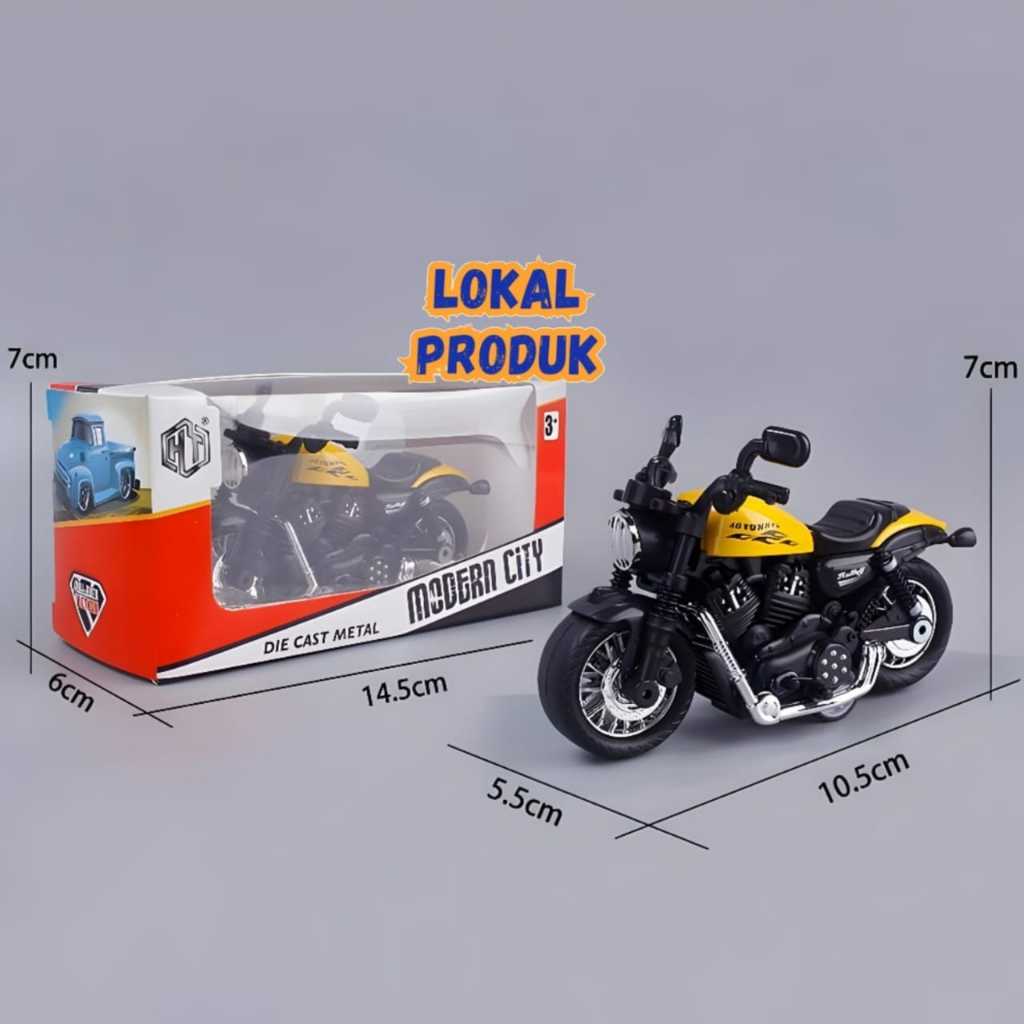 Jual Mainan Terbaru Die Cast Modern City Sepeda Motor Harley Davidson ...