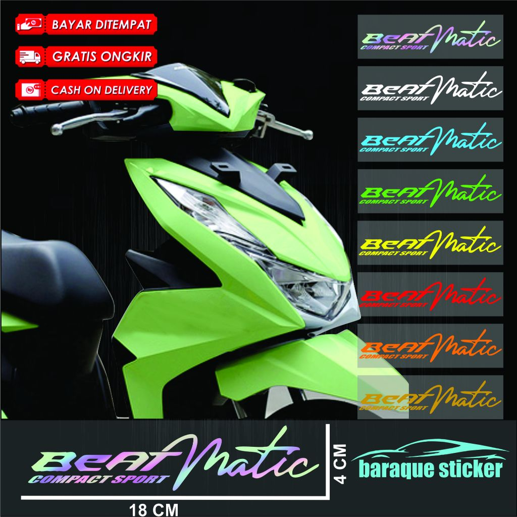 Jual Stiker Lis Variasi Motor Honda BEAT Compact Sport Hologram Laser ...