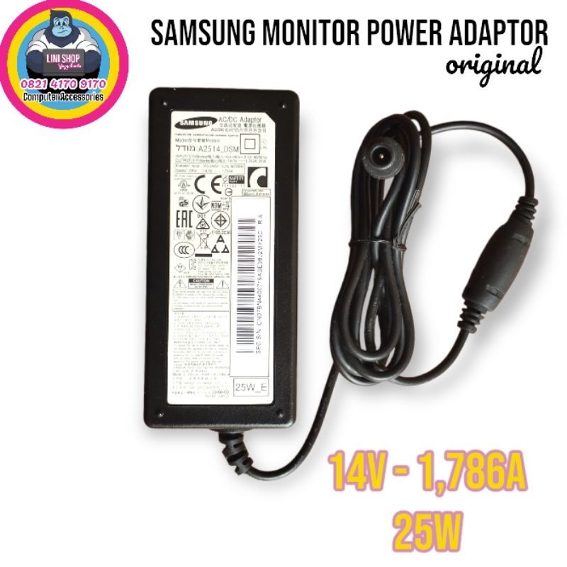 Jual ADAPTOR CHARGER MONITOR LCD LED TV SAMSUNG 14V 1.7A 1,7A 25W ...