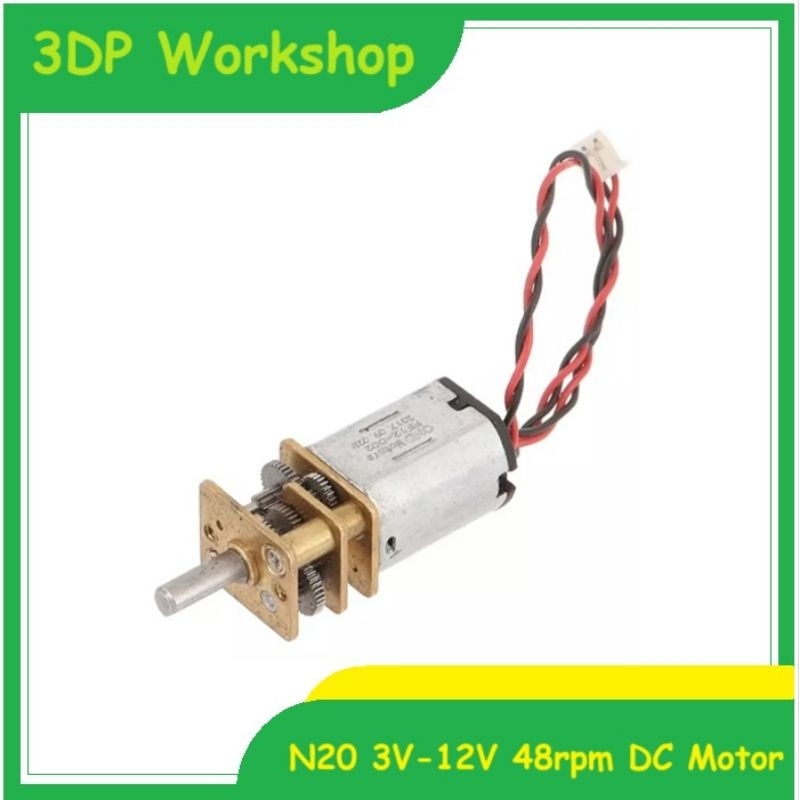Jual N20 DC MOTOR 3V-12V 48rpm metal gear | Shopee Indonesia
