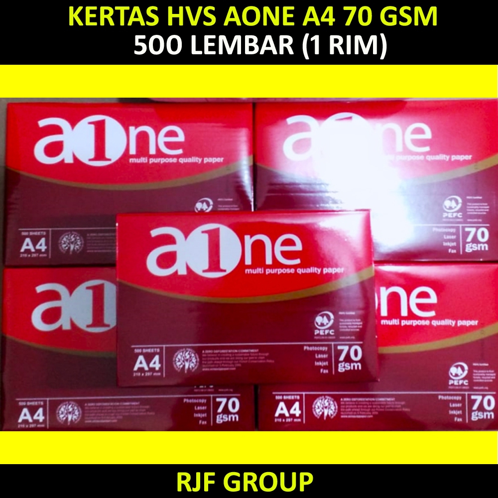 Jual KERTAS HVS AONE FC 70 A4 500 LEMBAR | Shopee Indonesia