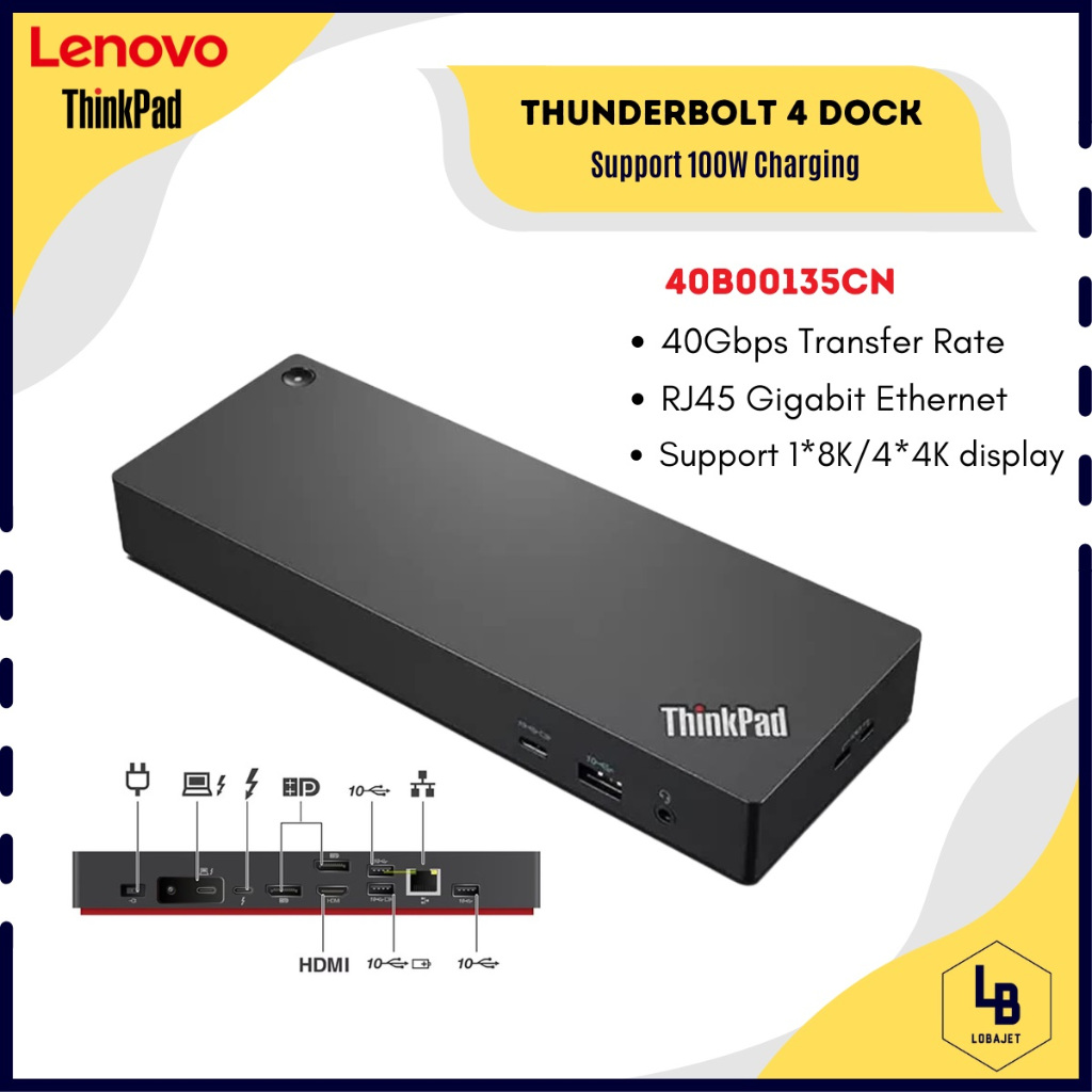 Jual LENOVO ThinkPad Universal Thunderbolt 4 Dock - 40B00135CN ...