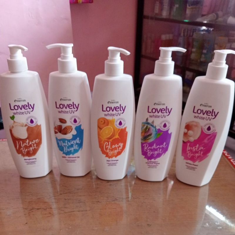 Jual LOVELY WHITE UV HANBODY LATION 500ML | Shopee Indonesia