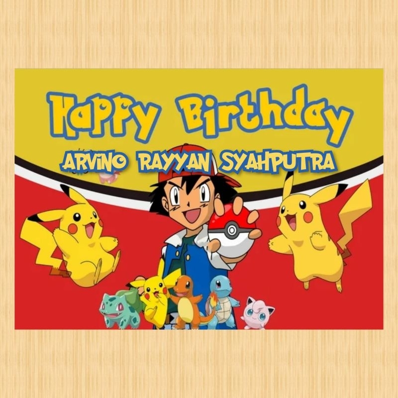 Jual Spanduk POKEMON PIKACHU banner POKEMON PIKACHU spanduk banner ...