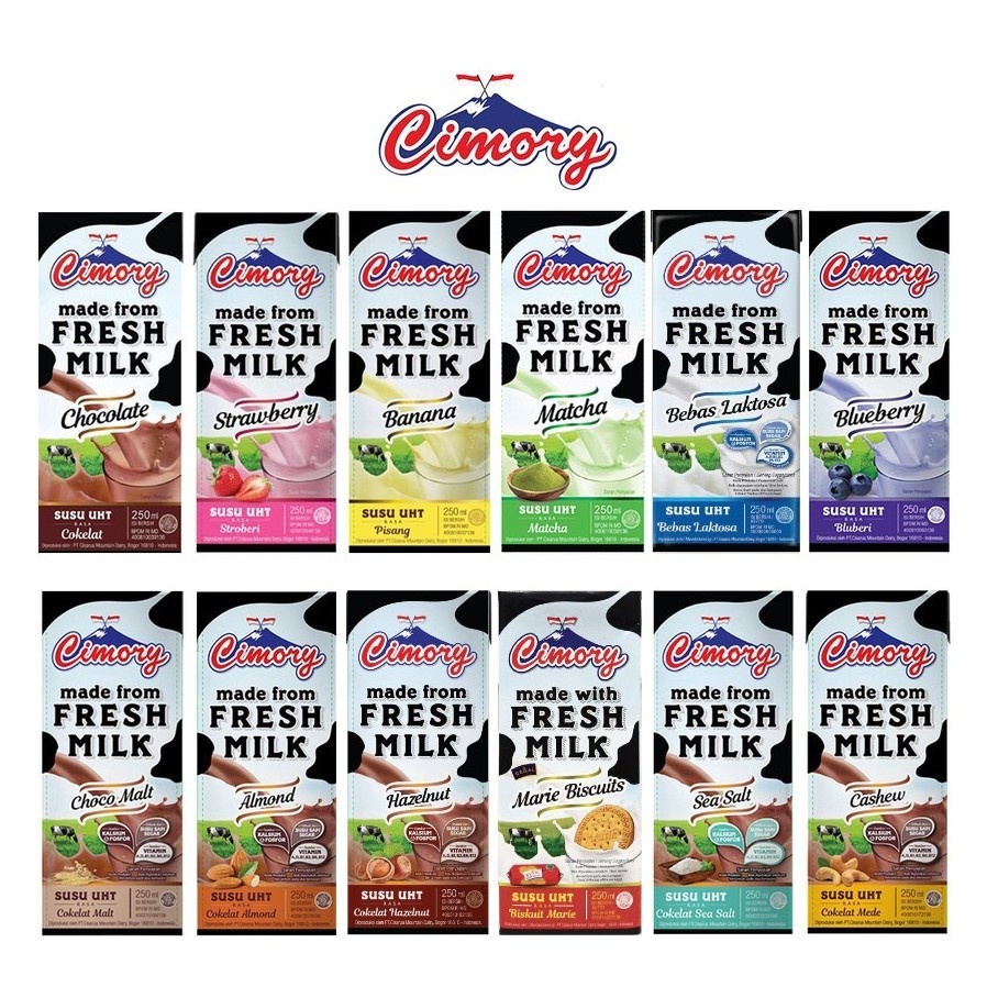 Jual Cimory Fresh Milk Susu UHT 250 ml All Varian / Strawberry ...