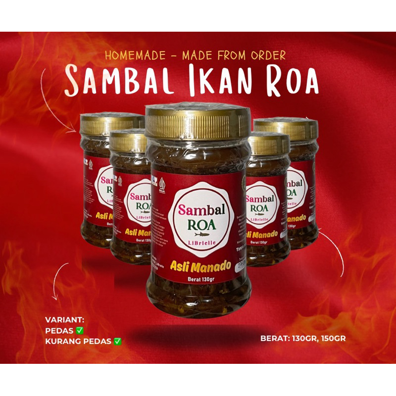 Jual Sambal Roa - Sambal Ikan Roa Khas Manado - Roa Librielle | Shopee ...