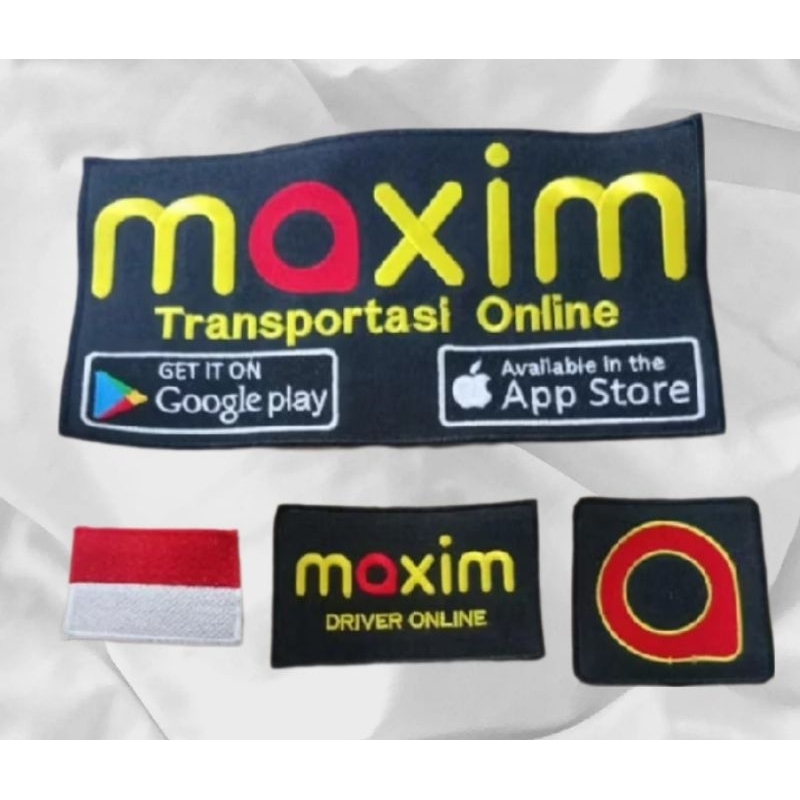 Jual Emblem Logo Maxim 1 set Lengkap Logo Maxim Transportasi Online ...