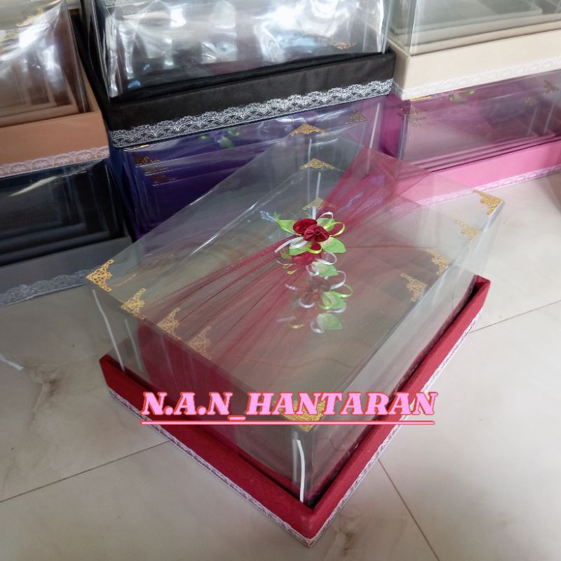 Jual Kotak Seserahan Pernikahan Set Lengkap Isi 4 Box Hantaran Parcel Mika | Shopee Indonesia