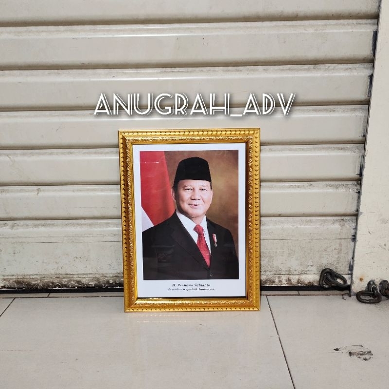 Jual bingkai | frame | pigura gold foto presiden dan wakil presiden ...