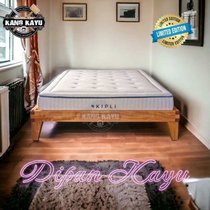 Jual Dipan kasur ranjang kayu minimalis ukuran 160x200x20cm dipan kayu ...