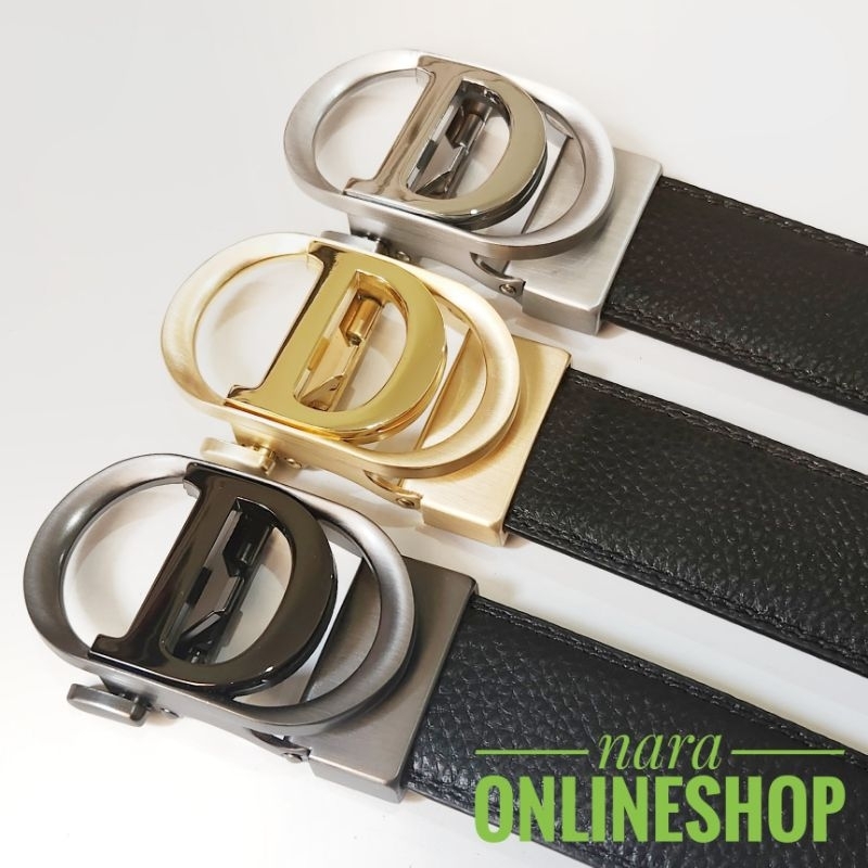 Jual Gesper Sabuk Ikat Pinggang Pria Model Rel Huruf D | Shopee Indonesia