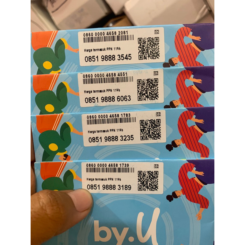 Jual Nomor Cantik byU 888 HOT bonus kuota 3gb 30hari | Shopee Indonesia