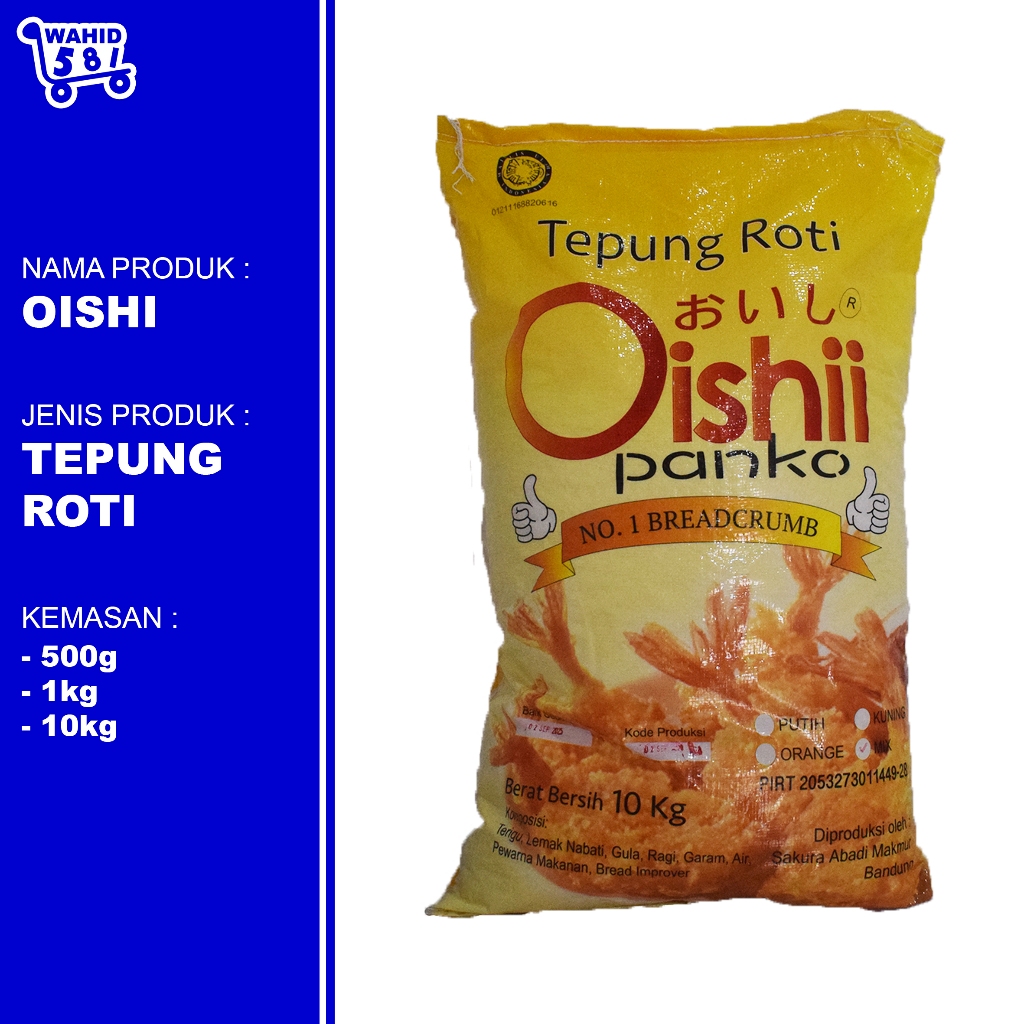 Jual Oishi Panko Tepung Roti / Breadcrumb / 10kg | Shopee Indonesia