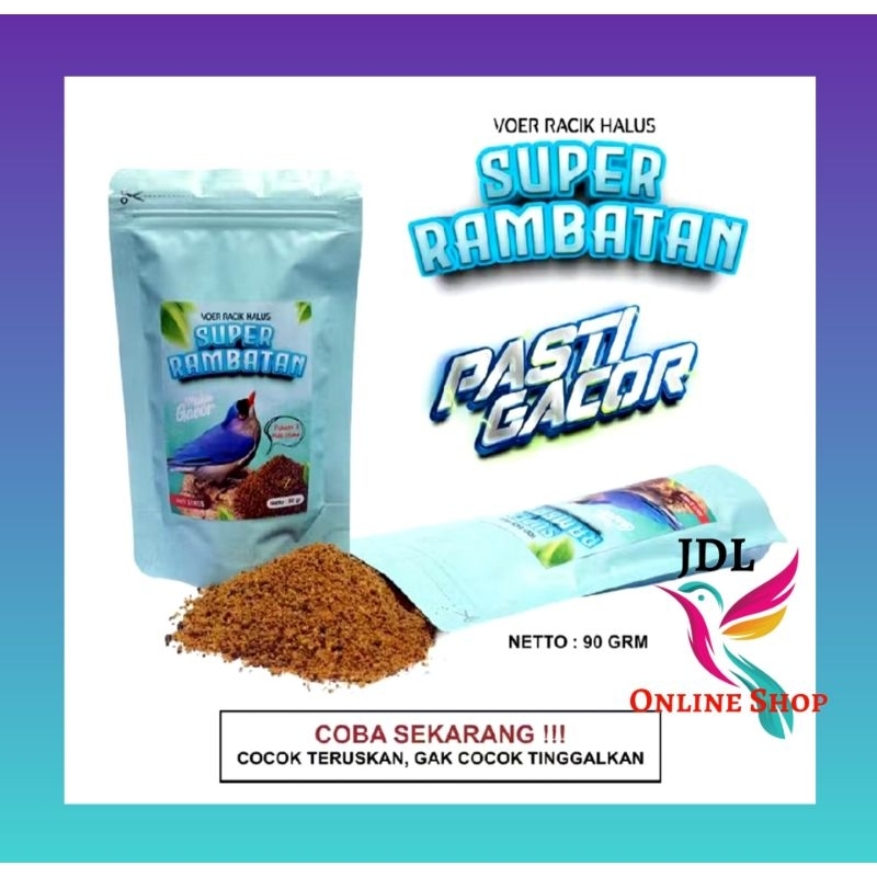 Jual VOER SUPER RAMBATAN MAKANAN BURUNG RAMBATAN PARUH MERAH & PARUH ...