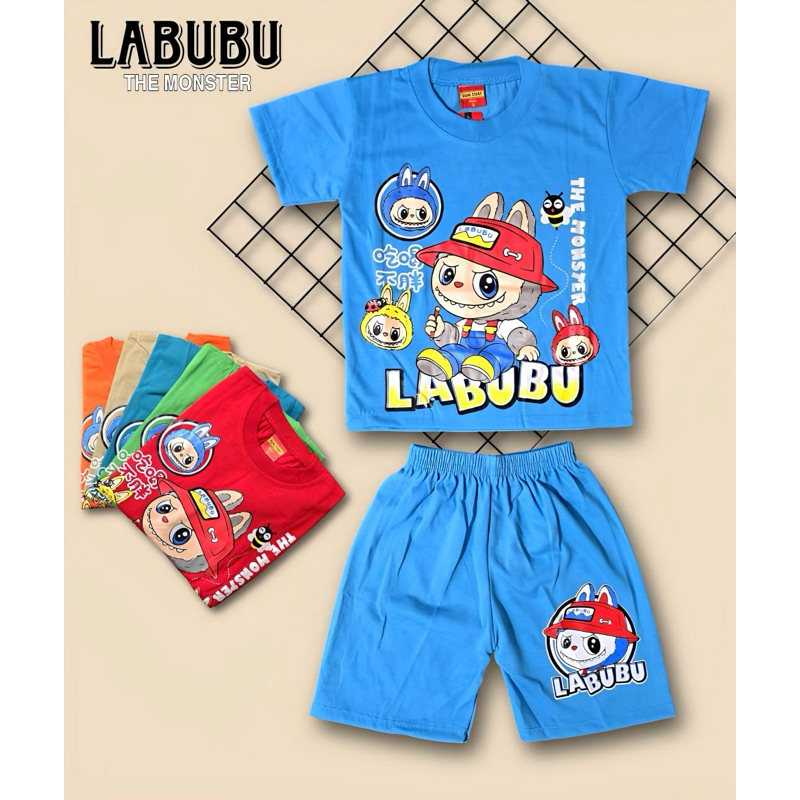 Jual SETELAN ANAK LABUBU BAJU LABUBU KAOS LABUBU ANAK COWOK CEWEK TERBARU USIA 1-10 TAHUN BAHAN ...