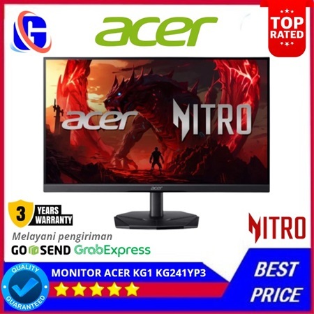 Jual Monitor LED ACER KG1 KG241YP3 24" VA 1080p FHD 180Hz HDMI DP HDR10 ...