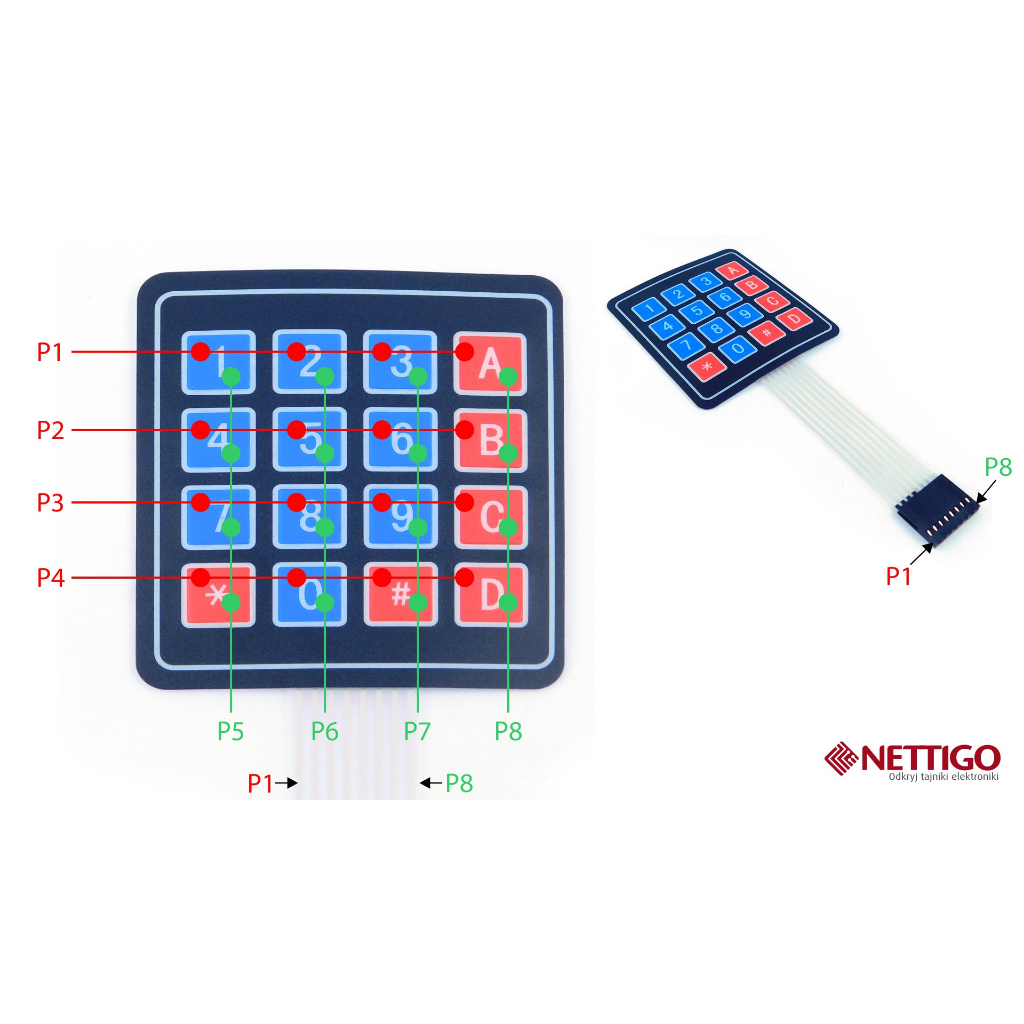 Jual ES KEYPAD 4X4 Membran keypad Arduino Raspberry Pi | Shopee Indonesia