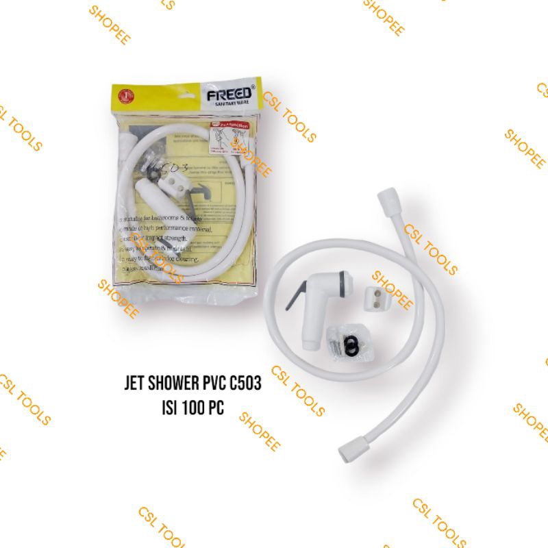 Jual Shower Toilet PVC Putih FREED / Jet Shower Bidet Pvc Putih FREED ...