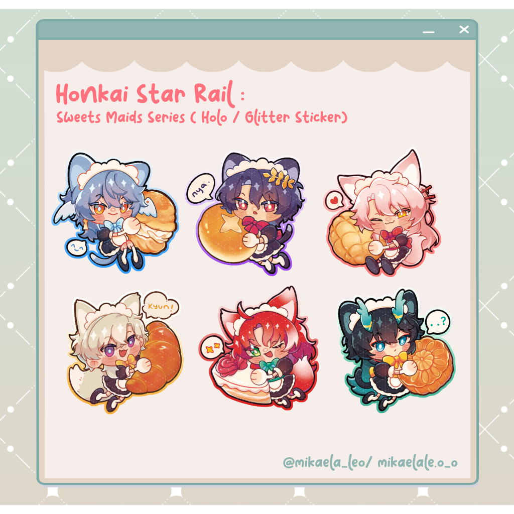 Jual ( BACA DESKRIPSI!) Honkai Star Rail : Sweets Maids Series ( Holo ...